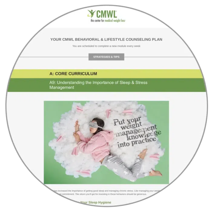 CMWL Reset Behavior and Lifestyle Plan - CMWL