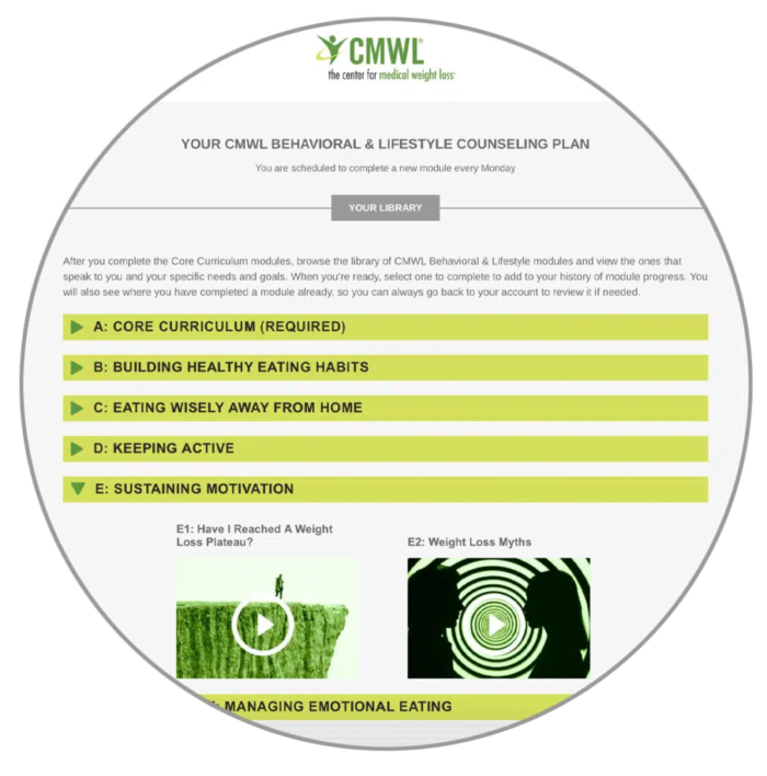 CMWL Reset Behavior and Lifestyle Plan - CMWL